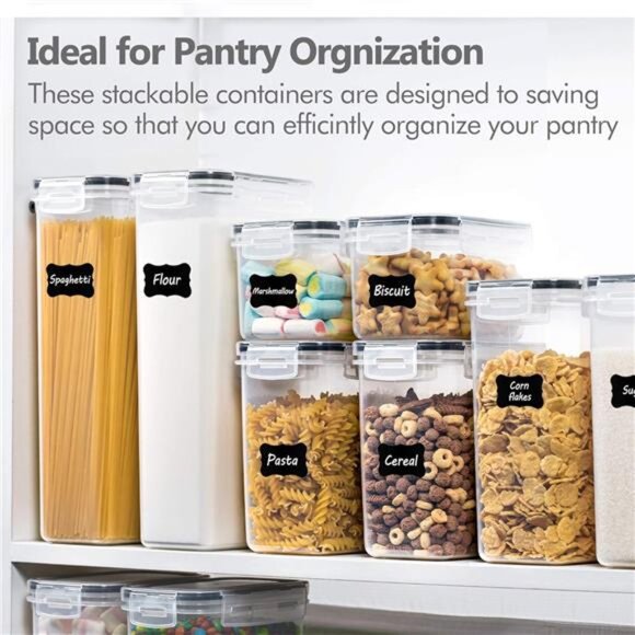 Kitchen | Airtight Food Storage Containers With Lids 8 Pcs Plastic ...